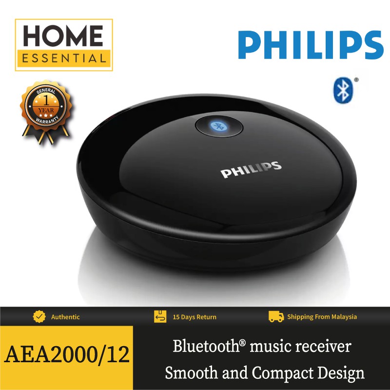 PHILIPS Bluetooth Hi-Fi Adapter with Bluetooth Receiver AEA2000/12 ...