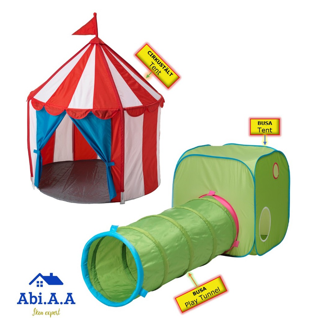 IKEA CIRKUSTALT / IKEA BUSA TENT PLAY TUNNEL (Khemah Terowong Kanak ...