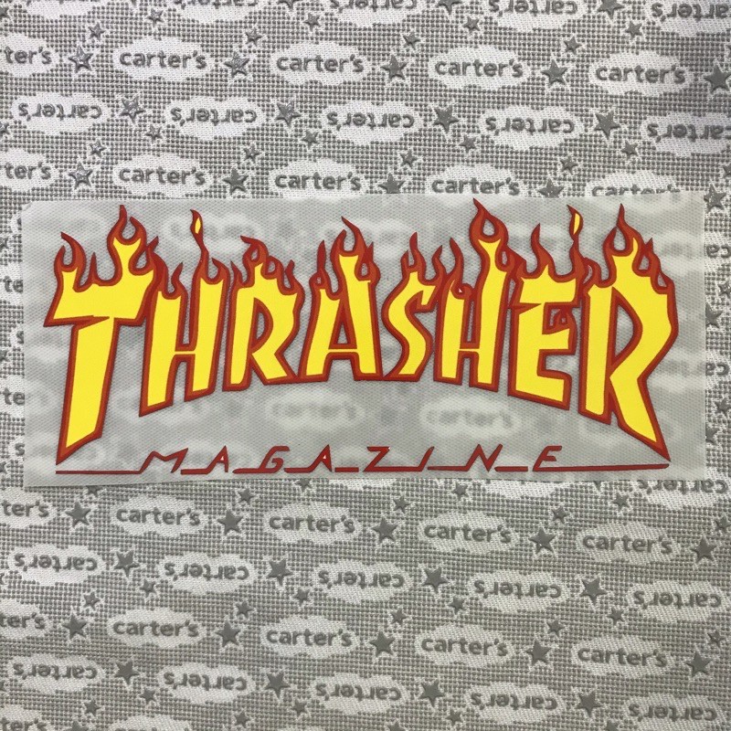 Ironed image, heat pressed image - Thrasher (many designs) | Shopee ...