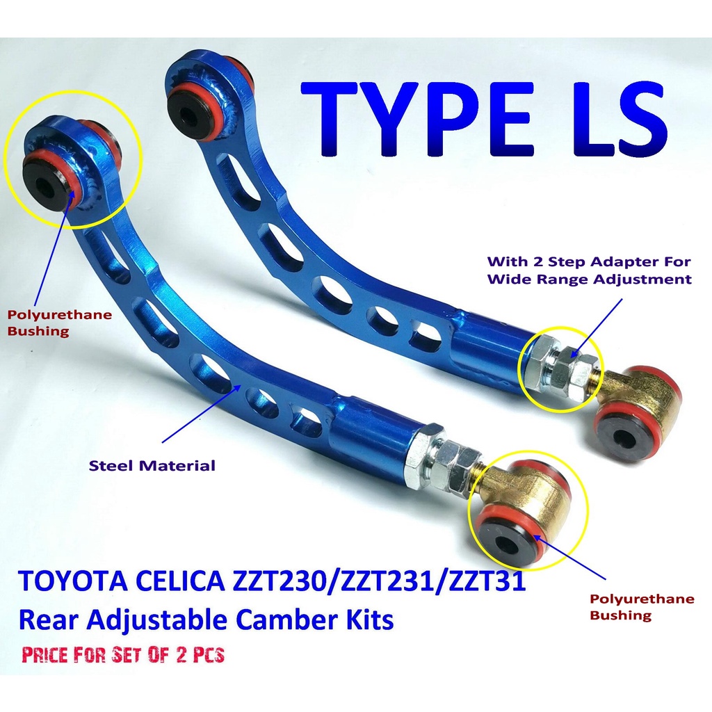 TOYOTA CELICA ZZT230/ZZT231/ZZT31 1999~2006 Rear Adjustable Camber Kits ...