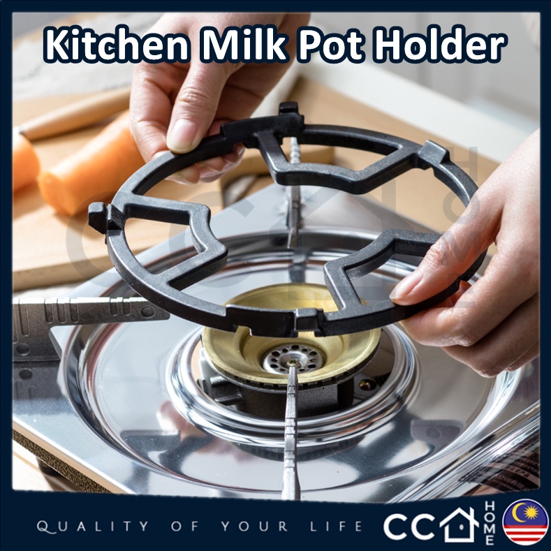 Non Slip Cast Iron Stove TrivetsBracket Cast Iron Durable Cookware Pan ...