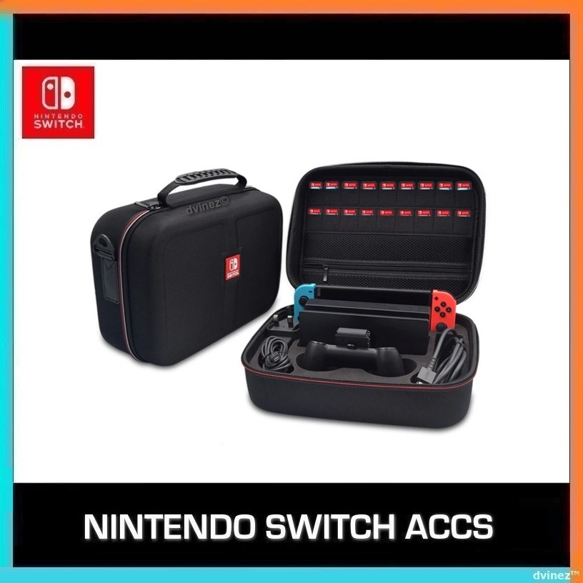 Nintendo Switch Large Hard Carry Case Deluxe Travel Tough EVA OLED ...