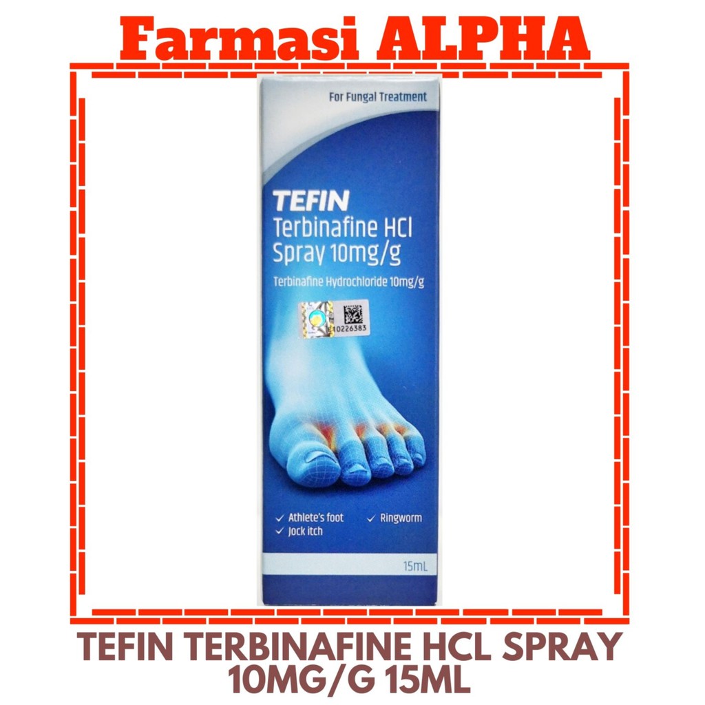 Tefin Terbinafine HCL Spray 10mg/g 15ml | Shopee Malaysia