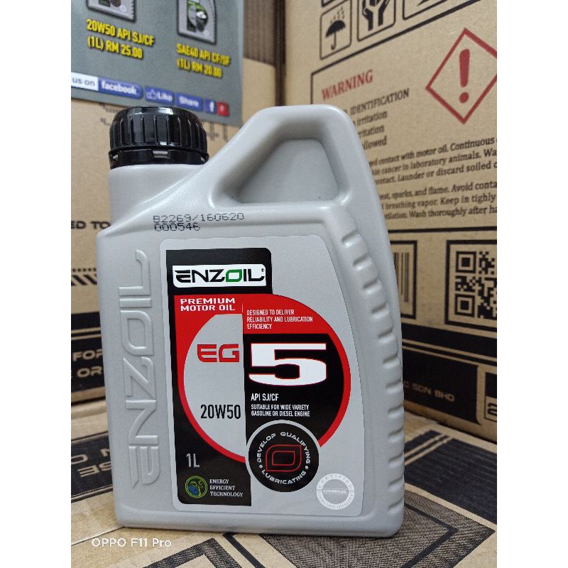 Enzoil motor oil 20w50 4T---1liter | Shopee Malaysia
