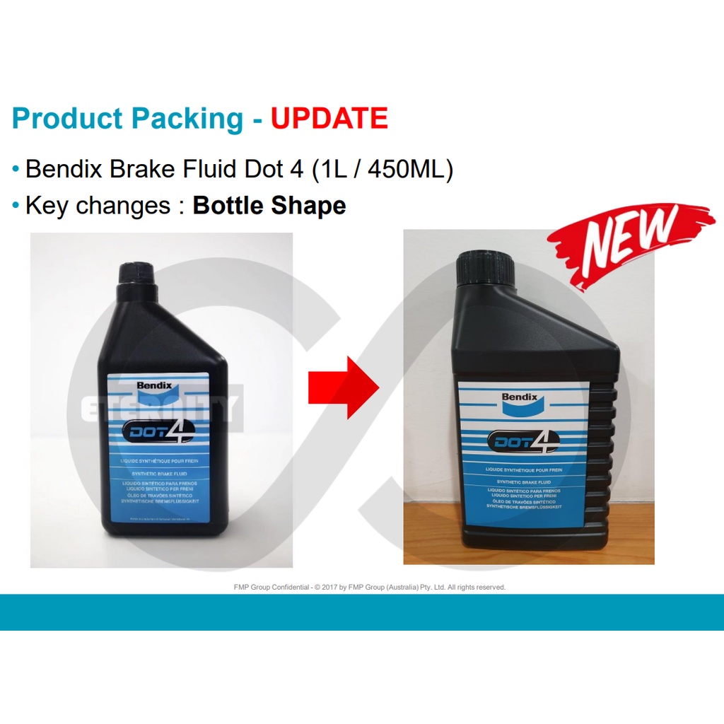 Original Bendix Minyak Brake Dot 4 1L (Buatan Italy) Brake Fluid ...