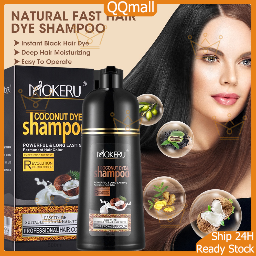 🔥Local Seller🔥Mokeru Professional Argan Oil Hair Dye Color Shampoo Wash ...