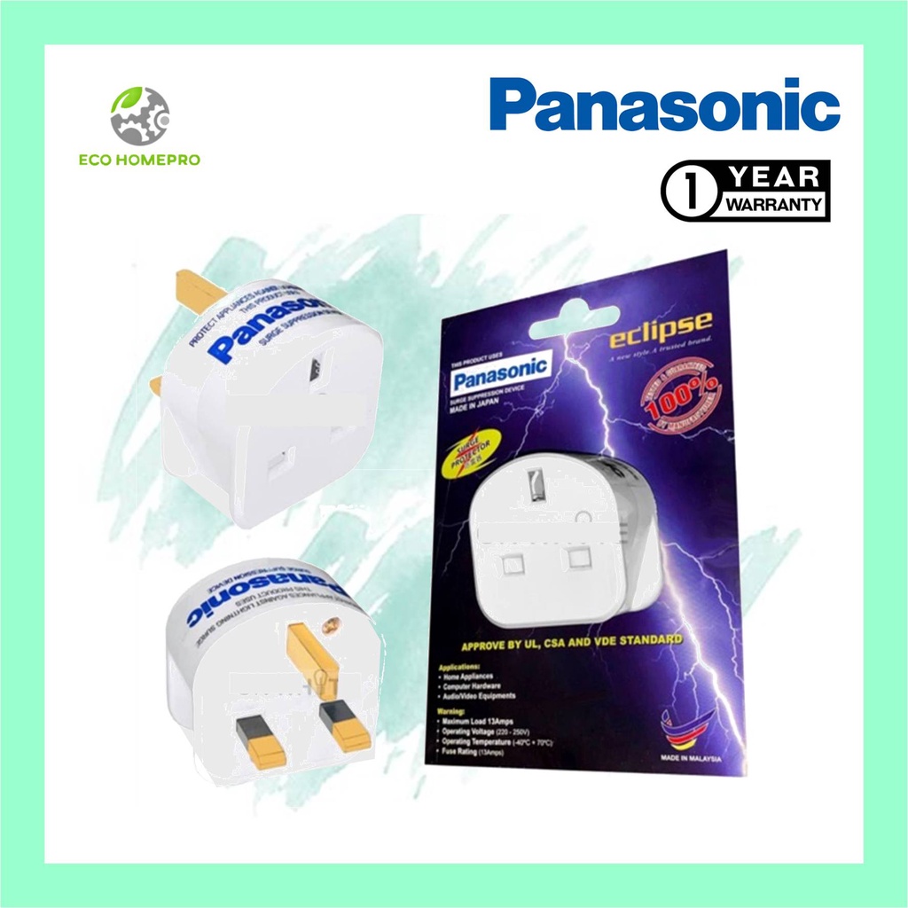 Panasonic Surge Protector Adaptor | Shopee Malaysia