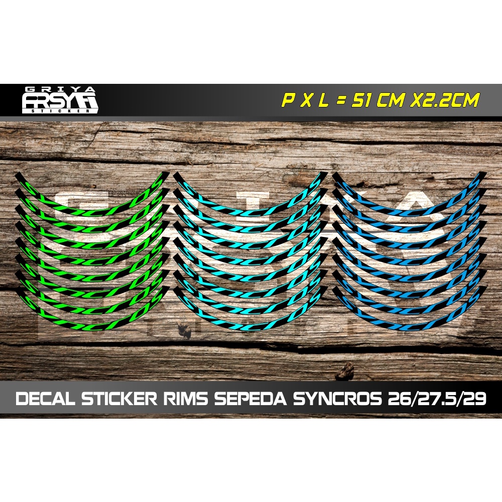 Syncros bicycle RIMS Decal Sticker MTB DH bicycle Sticker | Shopee Malaysia