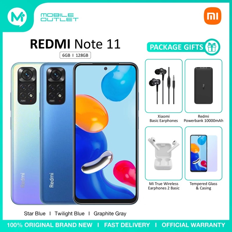 Redmi Note 11 6GB+128GB (1Year Warranty By Xiaomi Msia) | Shopee Malaysia