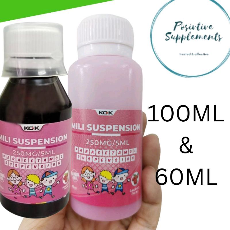 MILI SUSPENSION PARACETAMOL SYRUP FEVER & PAIN 60ML / 100ML Clearance ...