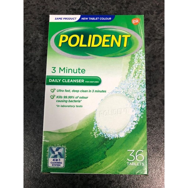 Polident Fresh Active Denture Cleanser 36’s | Shopee Malaysia