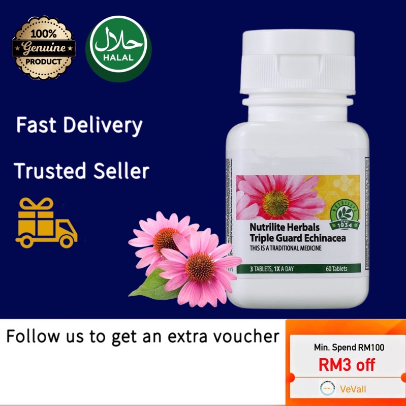 Nutrilite Triple Guard Echinacea🌸60 Tablets | Shopee Malaysia