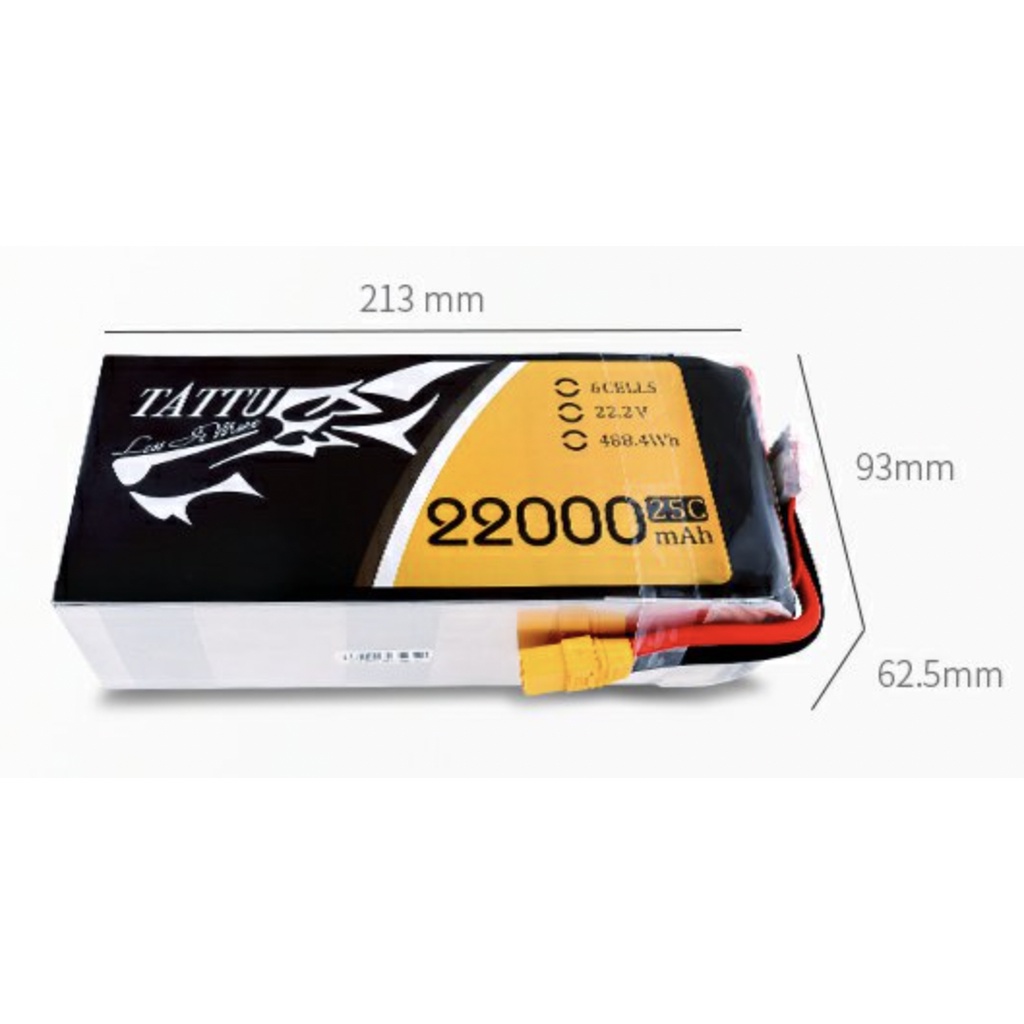 Tattu Battery 6S LiPo Battery 8000mAh 10000mAh 12000mAh 16000mAh ...