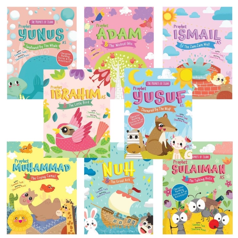 The Prophets of Islam Activity Book Set | Prophet Adam | Ibrahim ...