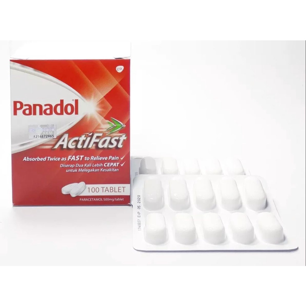 Panadol Actifast 500mg Tablets EXP 05/25 | Shopee Malaysia