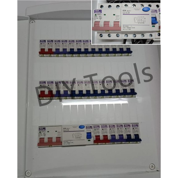 DIY.Tools【3 PHASE】 DB BOX FULL SET 28 WAY( FREE 16MM SIRIM WAYAR) MAIN ...