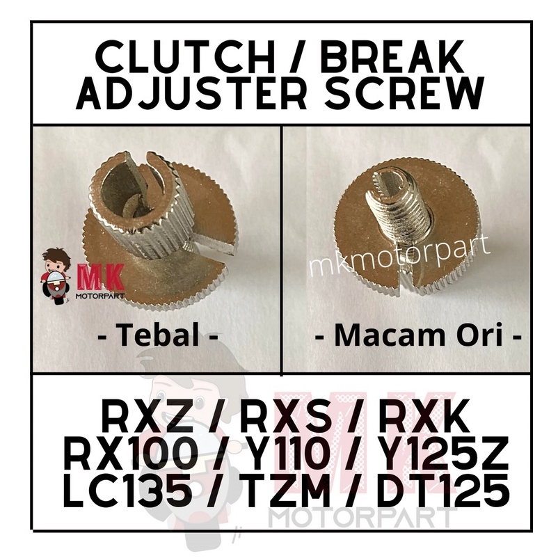 CLUTCH / BRAKE ADJUSTER SCREW RXZ RXS RXK RX100 Y110 Y125z LC135 TZM ...