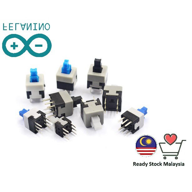 Button switch button six-pin switch 7*7 MM self-locking switch 6-pin ...