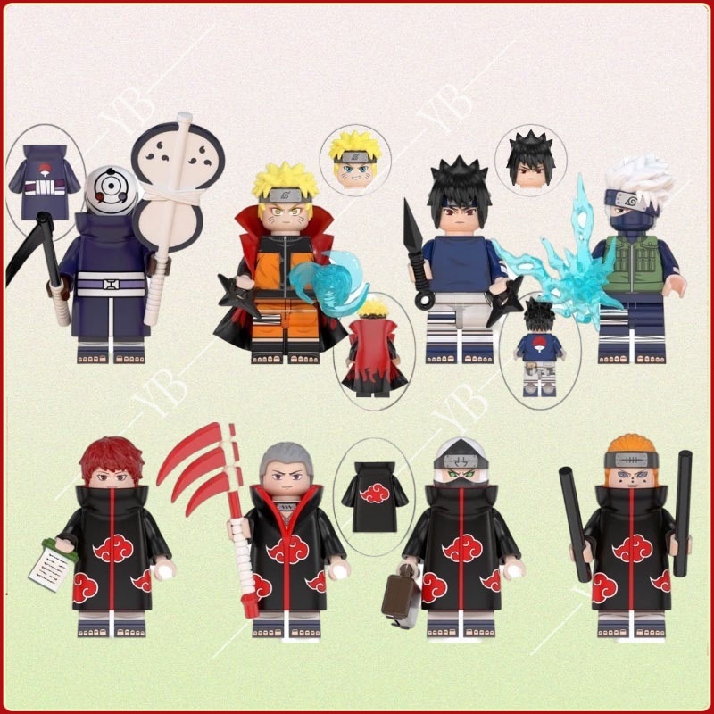 Puzzle Assembling Toys Uzumaki Naruto Building Blocks toys nano ...