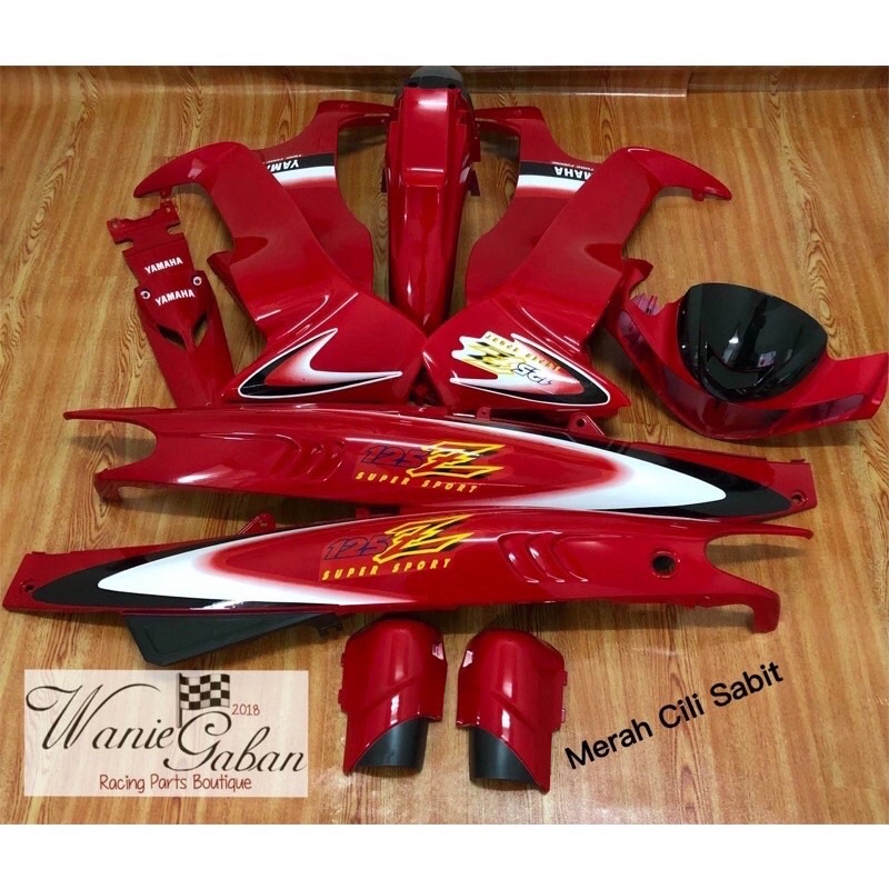 COVERSET 125zr / Coverset 125z /hitam robot /merah robot /hitam skala ...