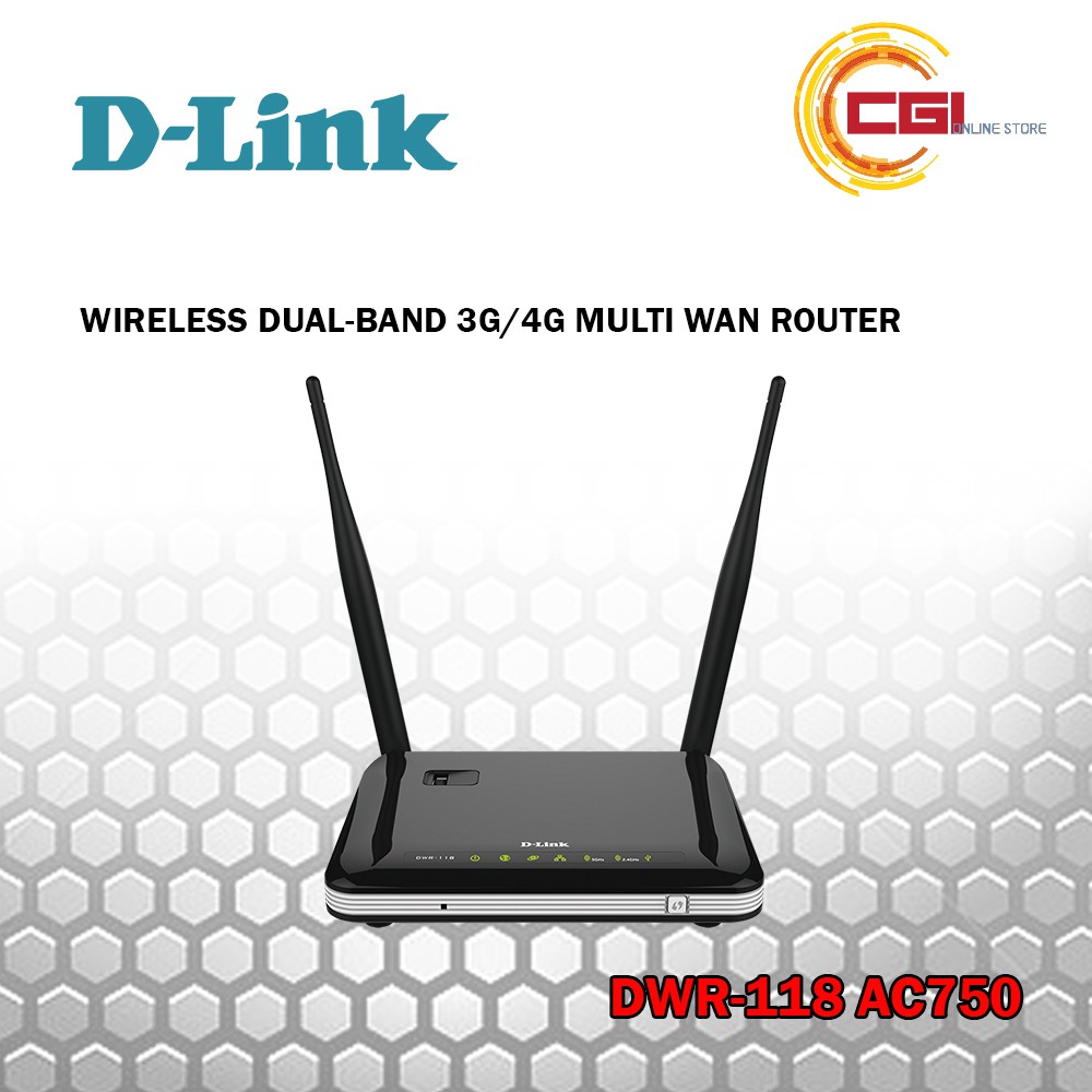D-Link DWR-118 AC750 Wireless Dual-Band 3G/4G Multi WAN Router | Shopee ...