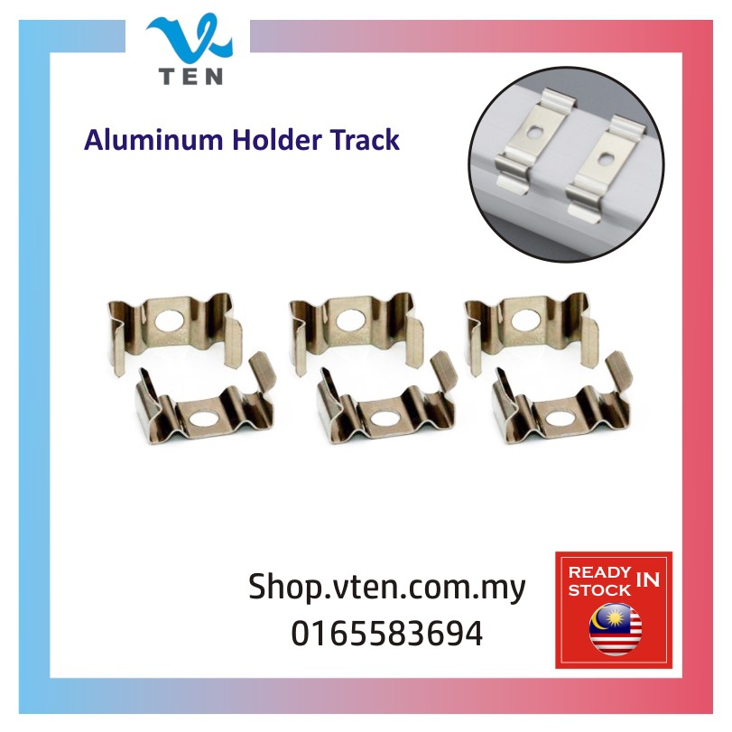 Clip For LED Strip Light Aluminium Holder Track 灯带固定夹 10-13mm | Shopee ...