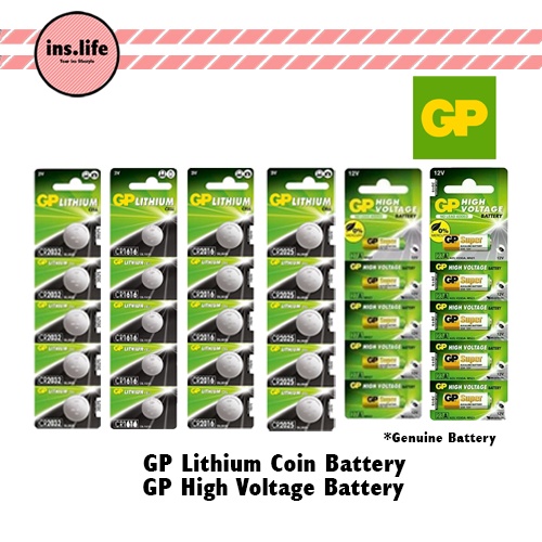 (Genuine) GP Lithium Coin Battery CR2032 CR2025 CR1616 CR2016 CR / High Voltage Battery 23A 27A ...