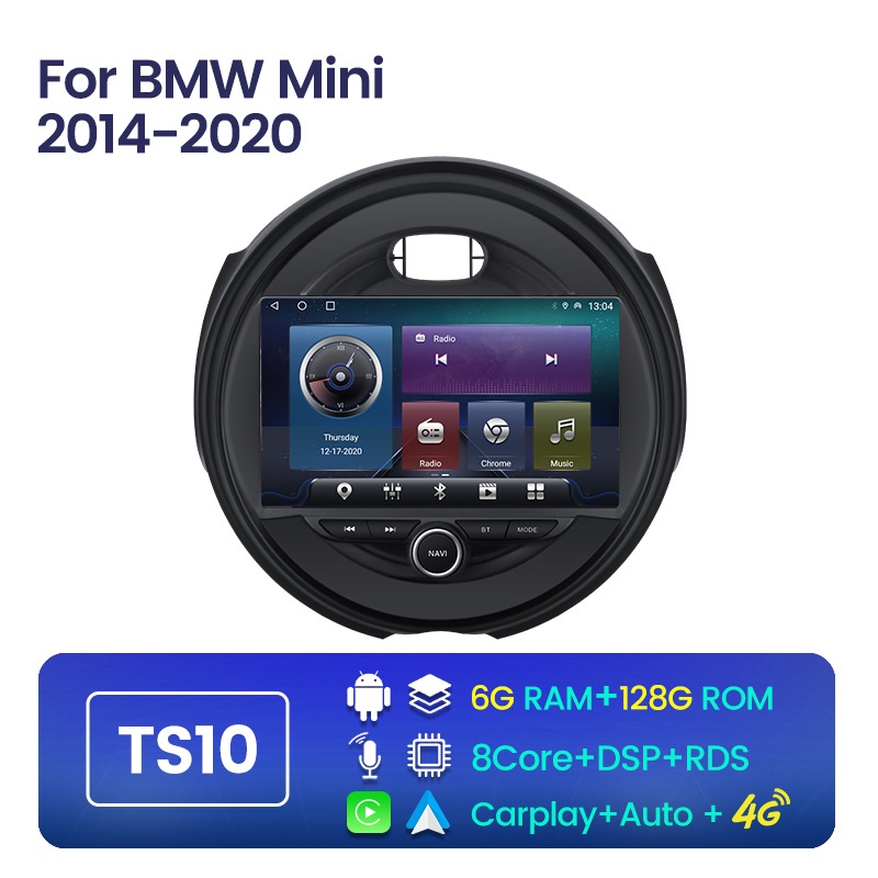 9 INCH Android 11 6G+128G Car Radio For BMW Mini Cooper F55 F56 Clubman ...