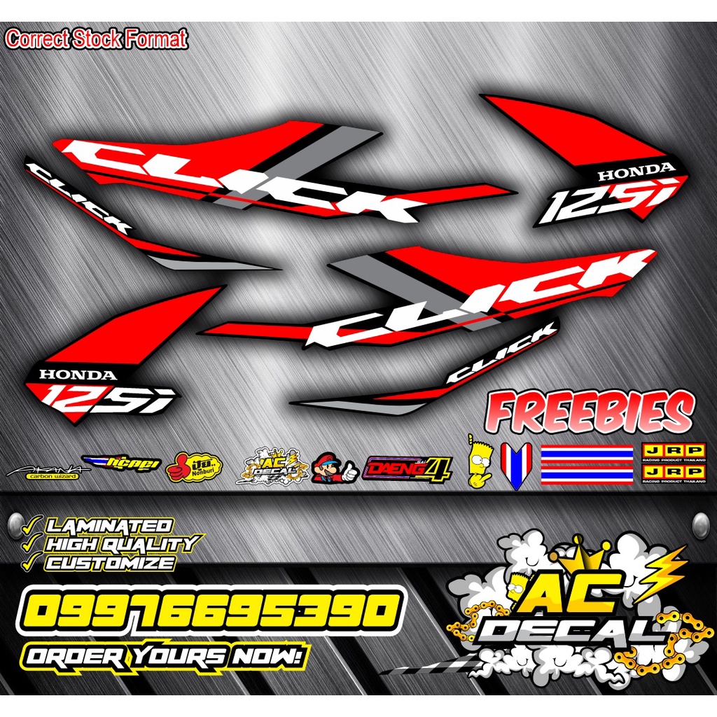 Honda Click 125i Decal (ACDECAL) | Shopee Malaysia