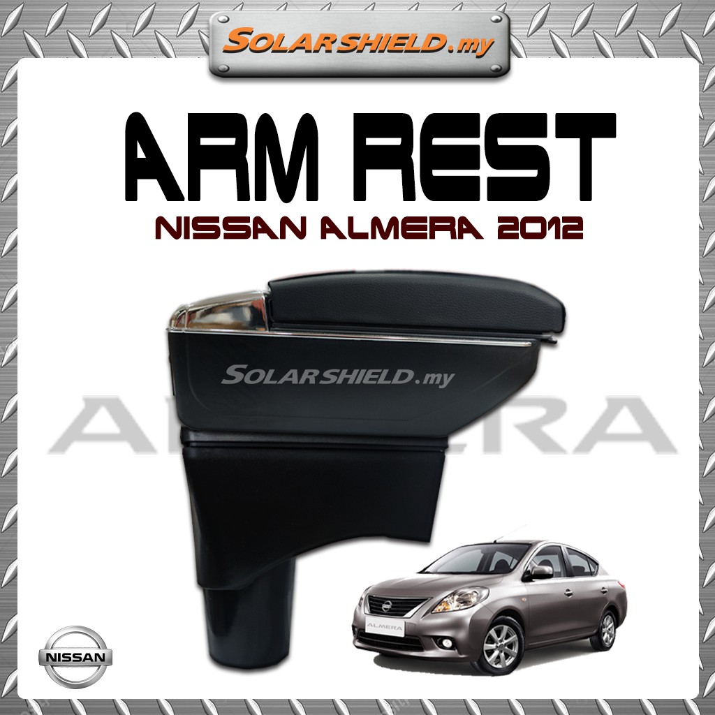 Nissan Almera 2012-2014 Dual Layer With 7 USB Port Armrest/Console Box ...