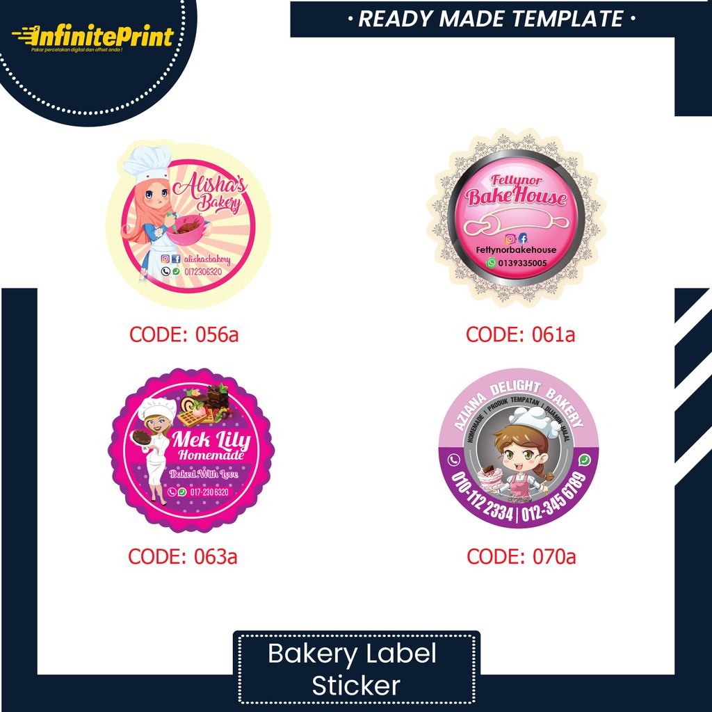 Homemade / Kitchen Label Sticker Product - Label 3cm / 4cm / 5cm / 6cm ...