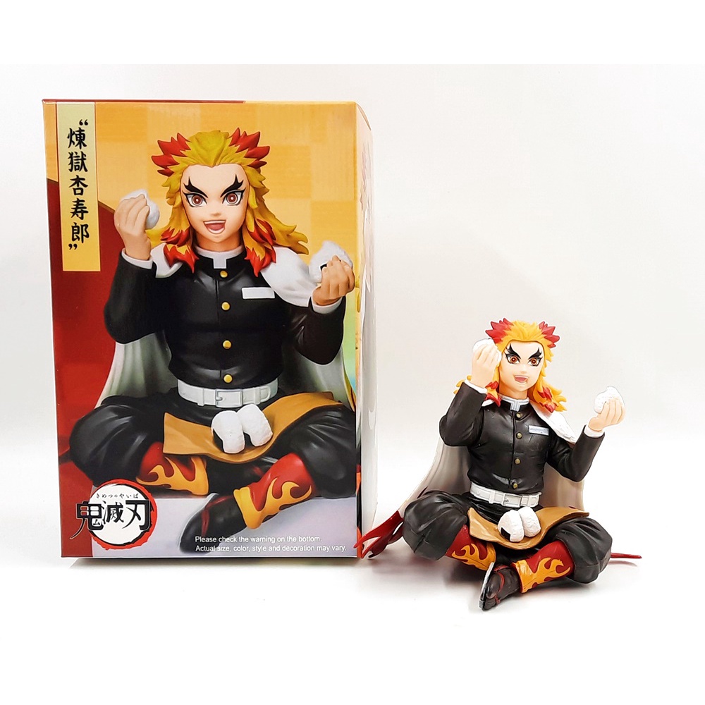 Demon Slayer Sitting Action figure 10cm Eating Tanjiro Nezuko Zenitsu ...