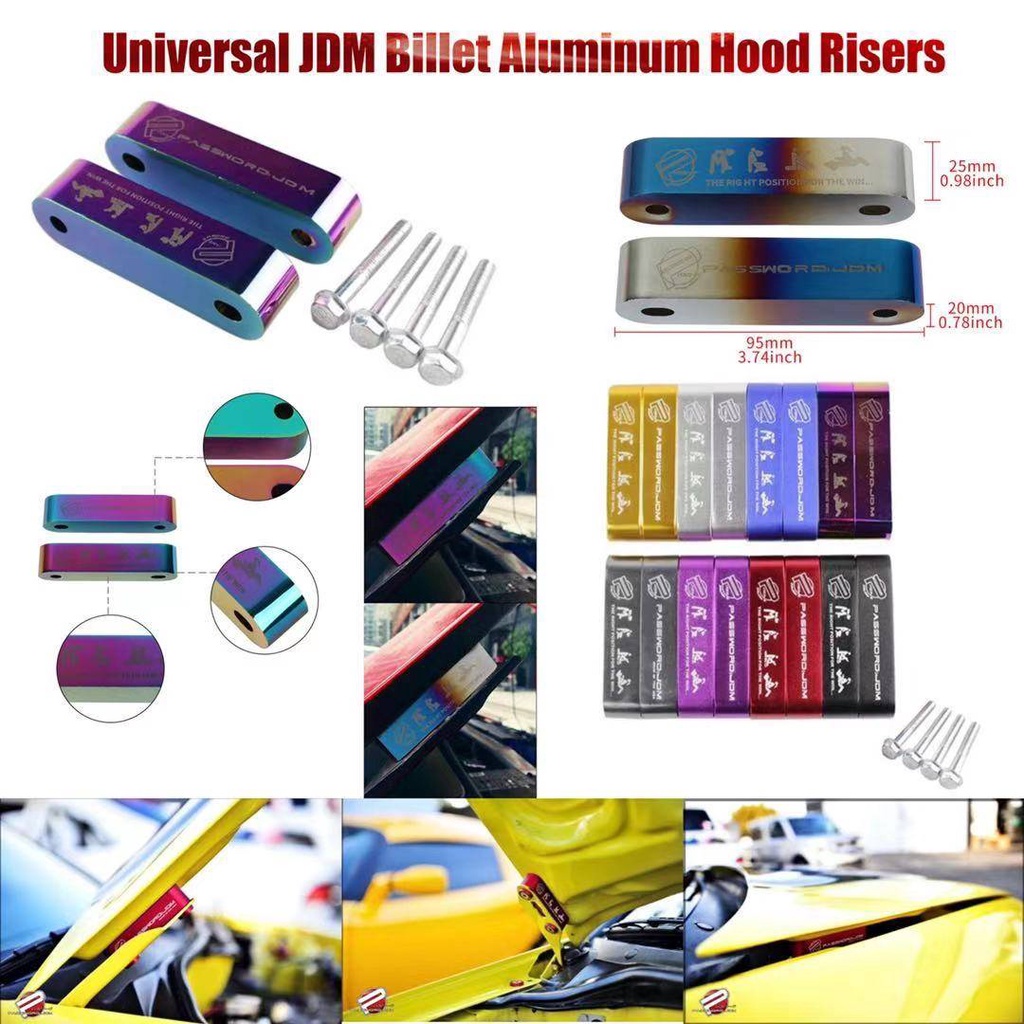 Universal Engine Cover Gasket JDM Password Car Billet Aluminum Racing ...