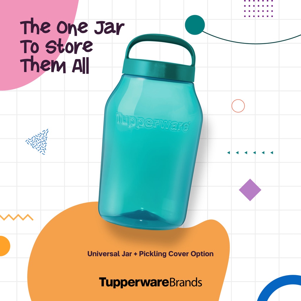 🔥READY STOCK🔥 Original Tupperware Universal Jar 3L - Peacock Green ...