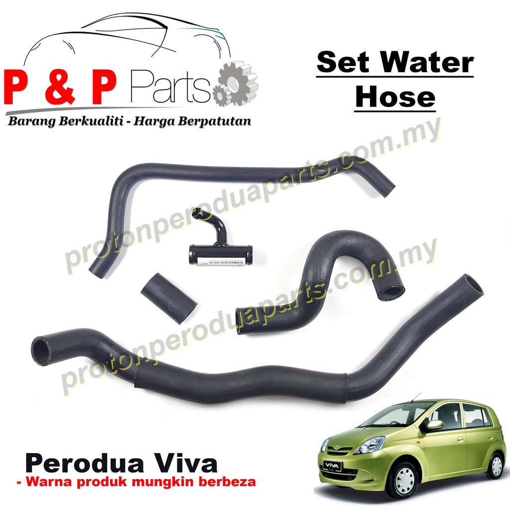 Radiator Top Bottom Hose Pipe J Bypass Water Pump Hos - Perodua Viva ...