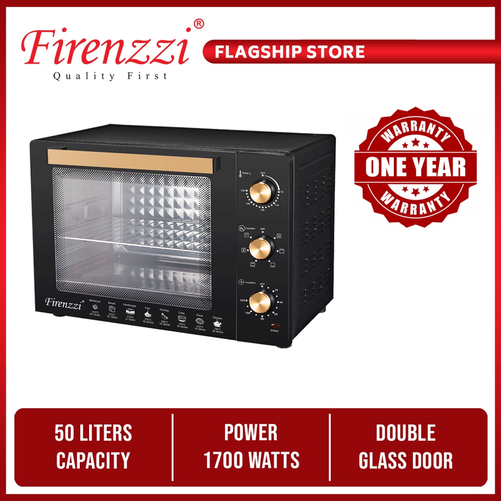 Firenzzi Double Layer Glass Door Counter Top Oven (50L) TO-4250 ...