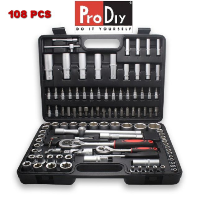 Ratchet Box Socket SATAGOOD Set 108pcs Box Set Spanner Set Wrench Set ...