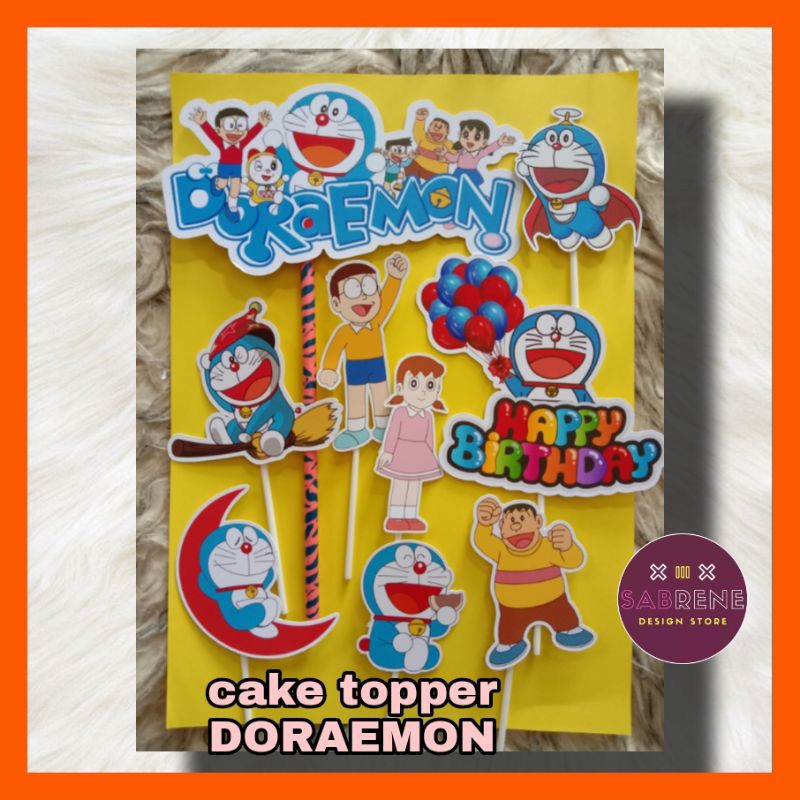 DORAEMON DESIGN 1 CAKE TOPPER READY STOCK | Shopee Malaysia