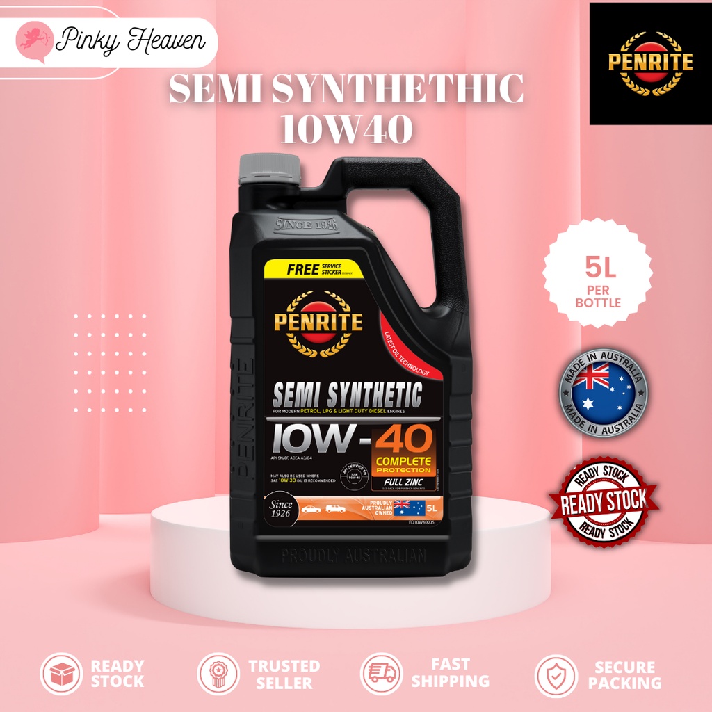 PENRITE SEMI SYNTHETIC 10W-40 ( 5L ) | Shopee Malaysia