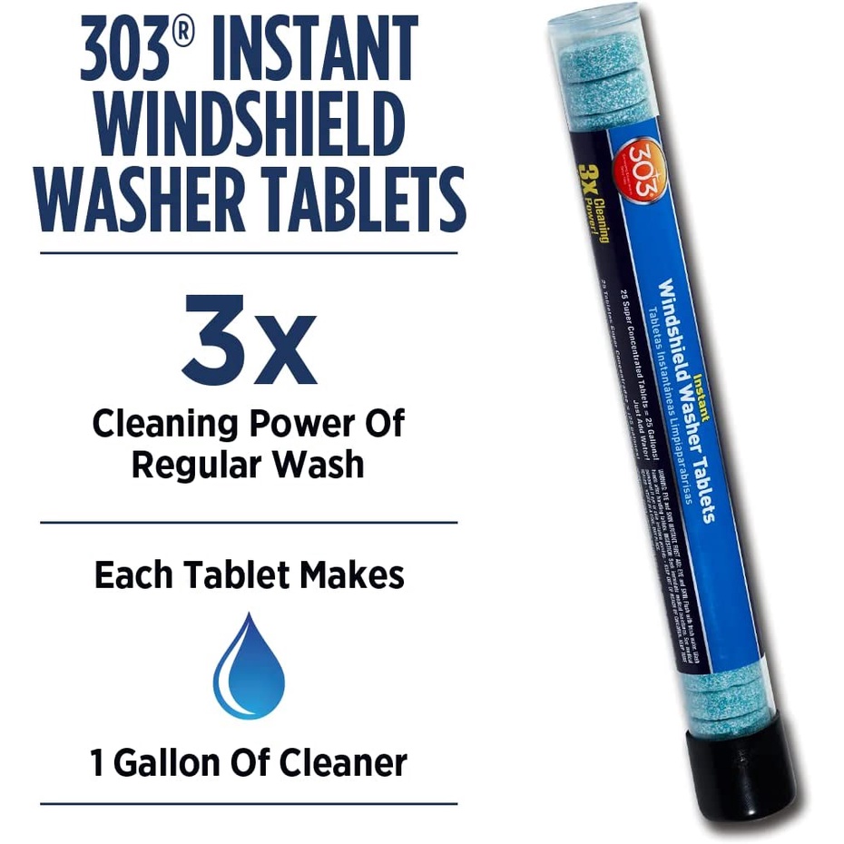 Instant Windshield Washer Tablets (25 Concentrated Tablets) | Shopee ...
