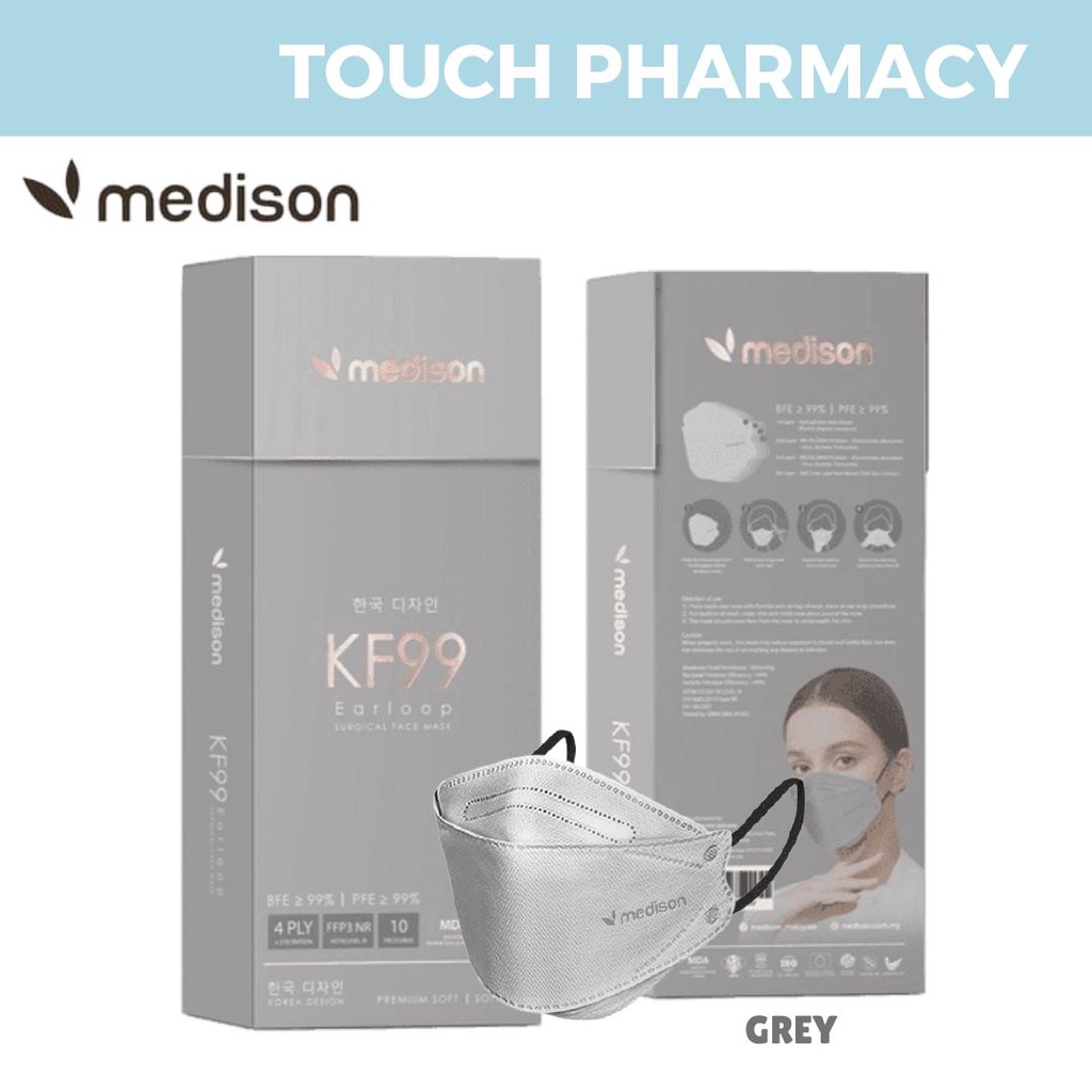 MEDISON KF99 ADULT Face Mask /Korean Standard/Korean Design 10's/BOX ...
