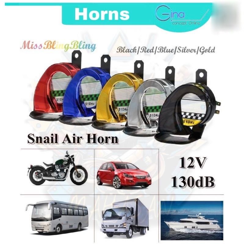 HORN SIPUT 12V 130dB Waterproof Car Truck Motorcycle Electric Siren ...