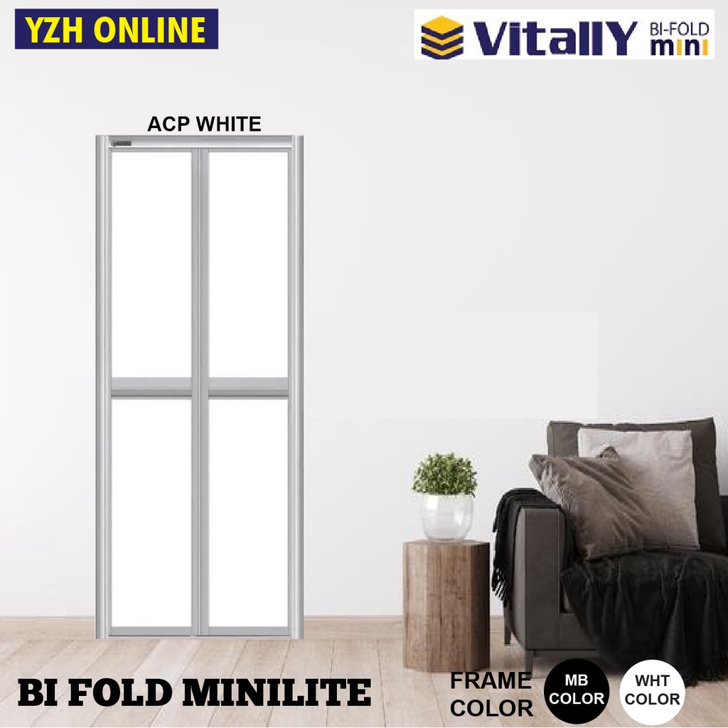 Vitally Bi Fold Mini Lite Custom Size / Pintu Tandas BiFold / Pintu ...