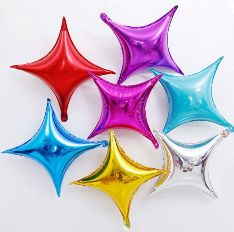 Mini 10 Inches Four-pointed Star Balloons Foil Balloon Party Needs ...