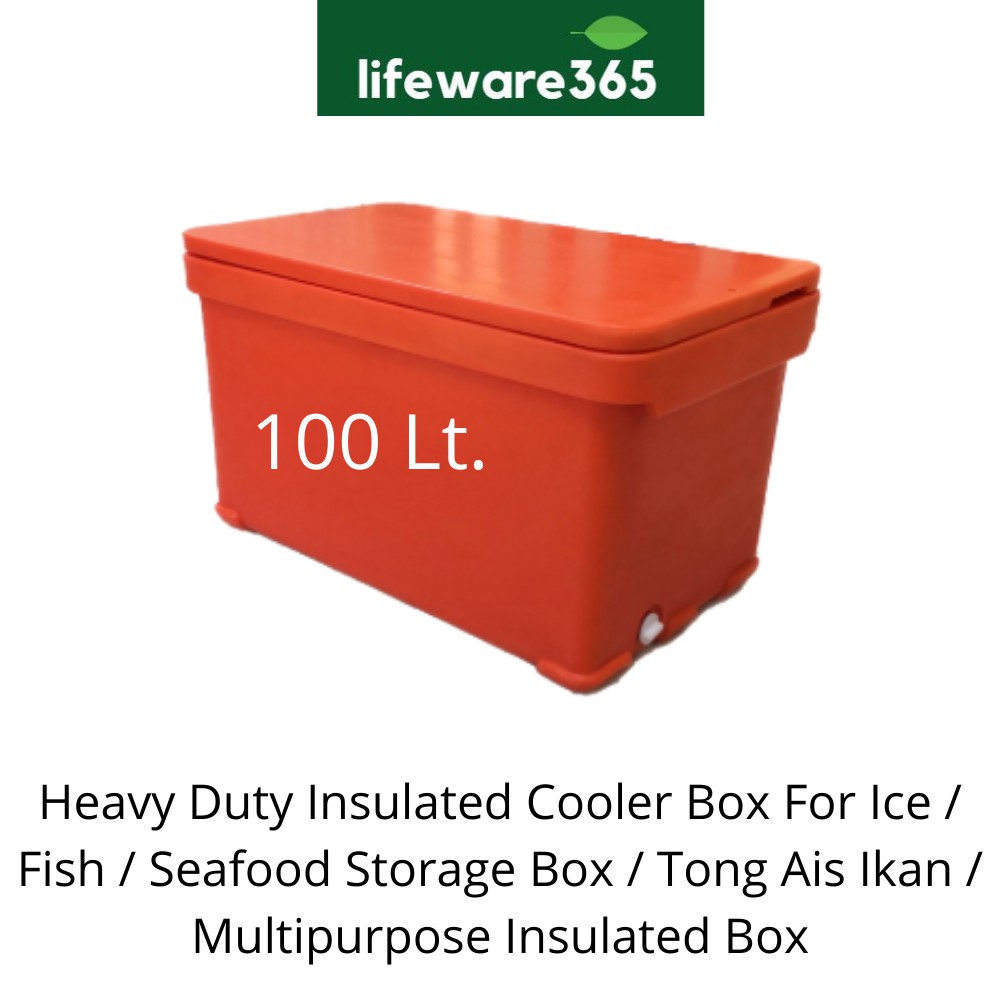 100L Heavy Duty Cooler Box / Tong Ais / Tong Ais Oren / Tong Ikan / Ice ...