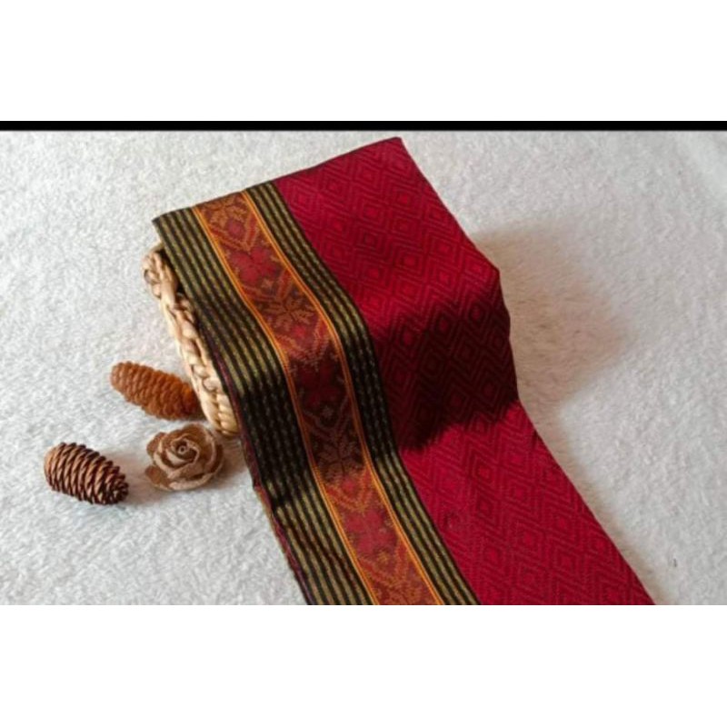 MERAH Red Baron Songket | Red Songket Weaving | Red Songket Cloth ...