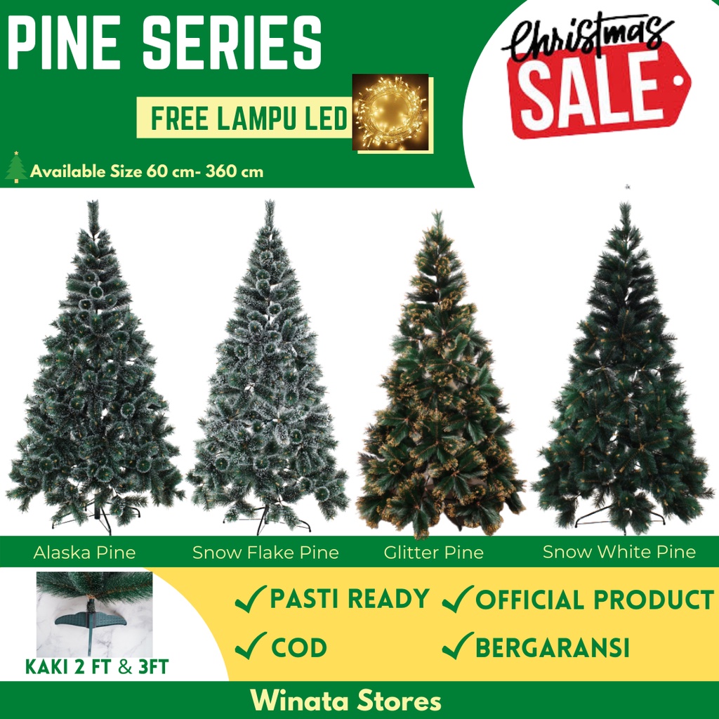 Premium CHRISTMAS TREE 90 CM 1 METER PINE NEEDLE 3 FT CHRISTMAS TREE ...