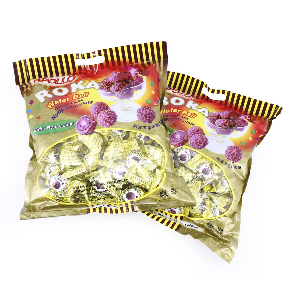 Roka Chocolate Apollo Wafer Ball Contents 80 Pcs | Shopee Malaysia