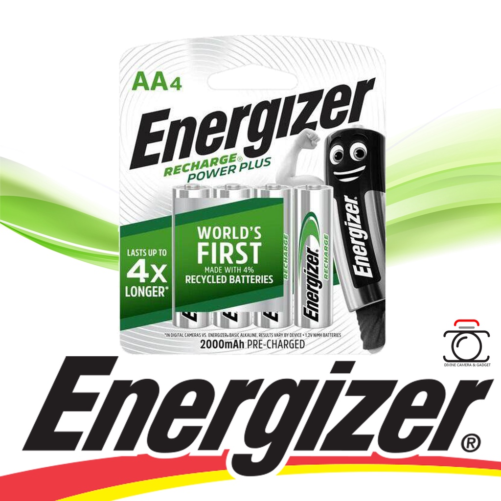 ENERGIZER RECHARGE® POWERPLUS AA BATTERIES | Shopee Malaysia