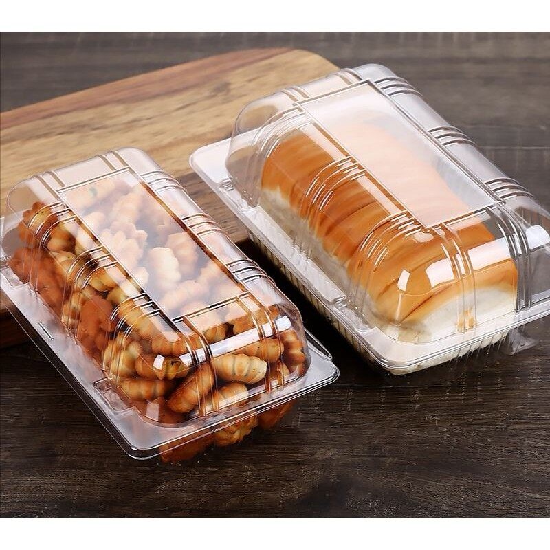 AR - (10Pcs/50Pcs) Bakery Plastic Tray With Lock/Food Packaging /Food ...